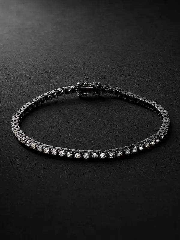 KOLOURS JEWELRY Spectra Diamond Tennis Bracelet - Black