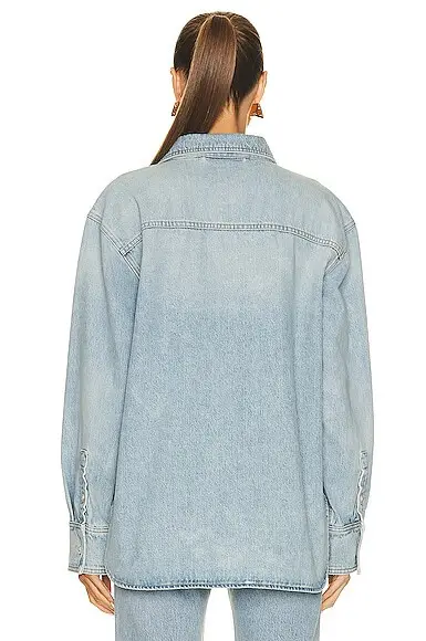 LOULOU STUDIO Altan Denim Shirt In Blue