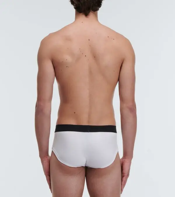 TOM FORD Set Of 2 Cotton-blend Briefs - White