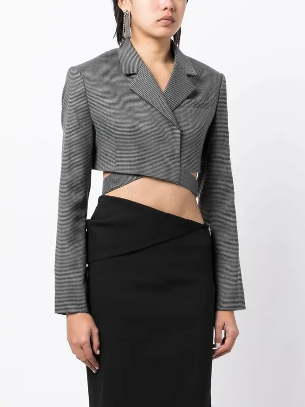Rokh Cropped Wraparound Blazer
