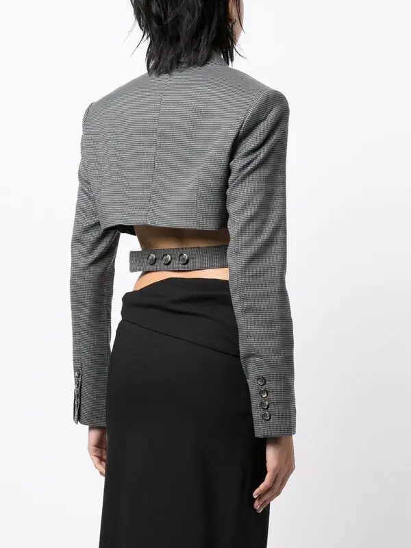 Rokh Cropped Wraparound Blazer