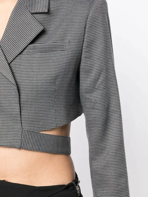 Rokh Cropped Wraparound Blazer