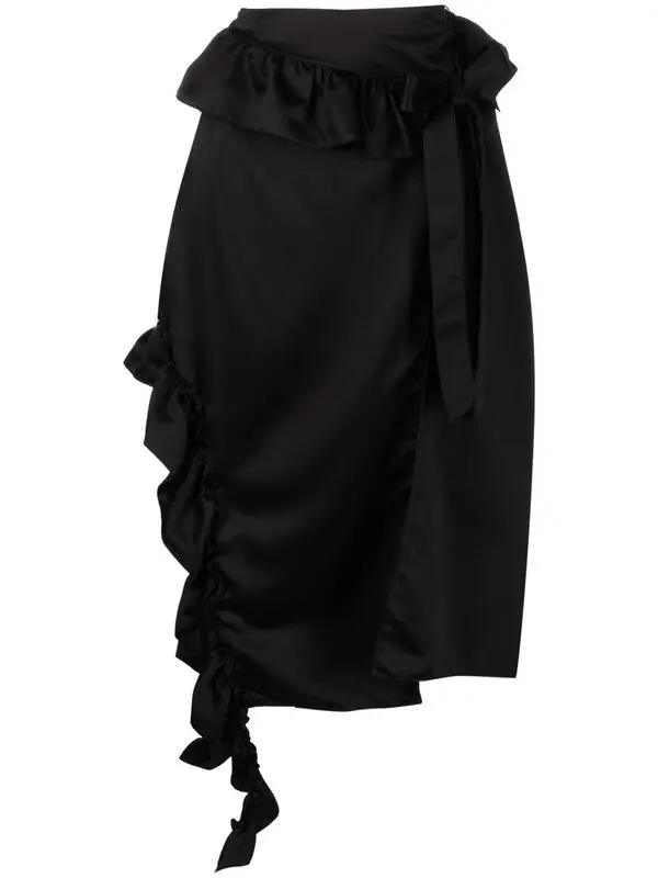 Rokh Ruffle-trim Midi Skirt