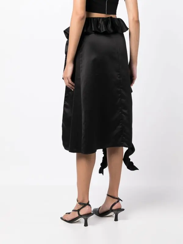 Rokh Ruffle-trim Midi Skirt