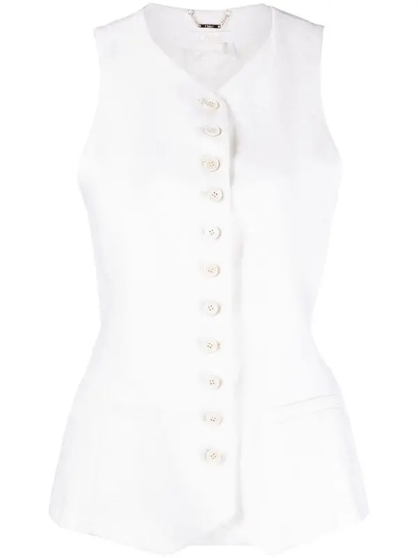 Chloé Sleeveless Button-up Waistcoat