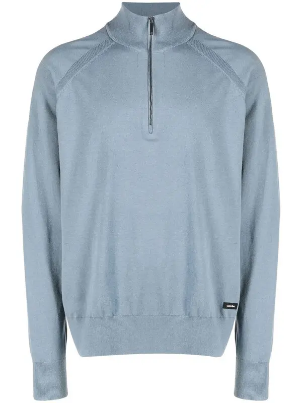 Calvin Klein Lyocell-blend Quarter-zip Jumper