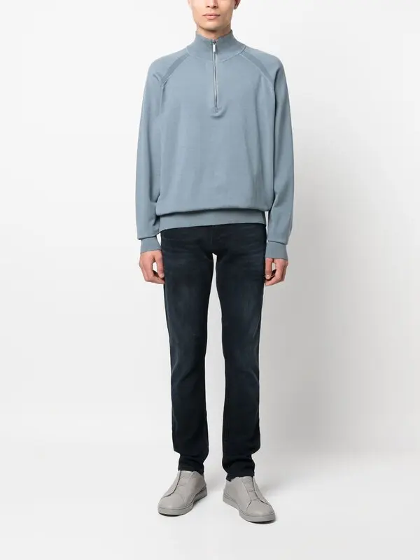 Calvin Klein Lyocell-blend Quarter-zip Jumper