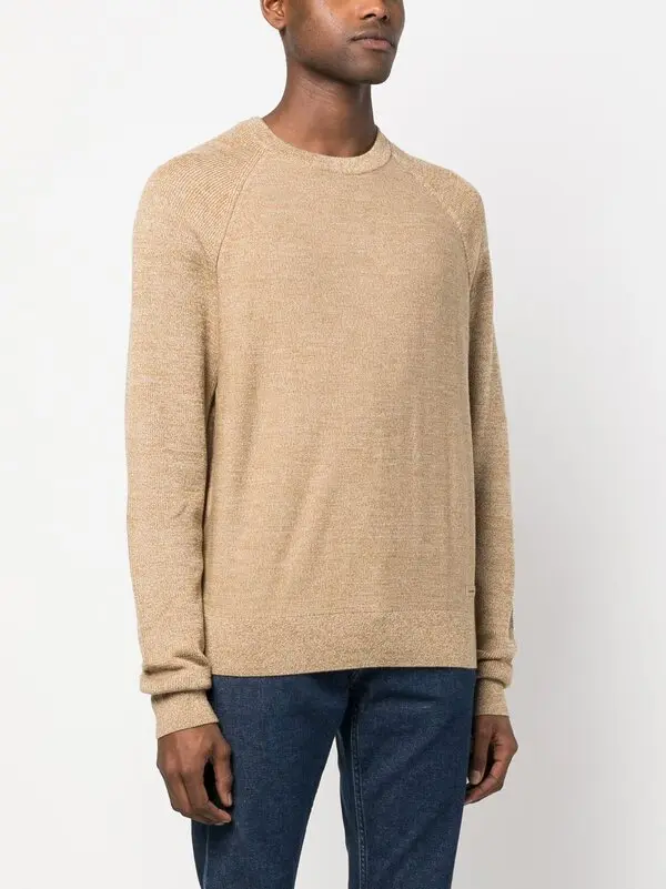 Calvin Klein Wool Crewneck Jumper - Brown