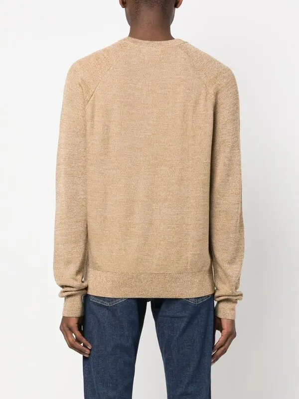 Calvin Klein Wool Crewneck Jumper - Brown