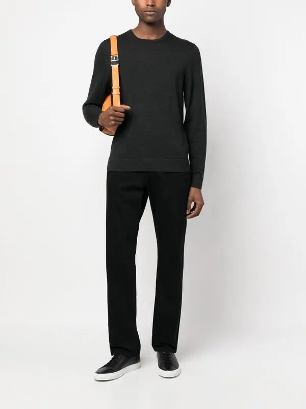 Calvin Klein Wool Crewneck Jumper - Black