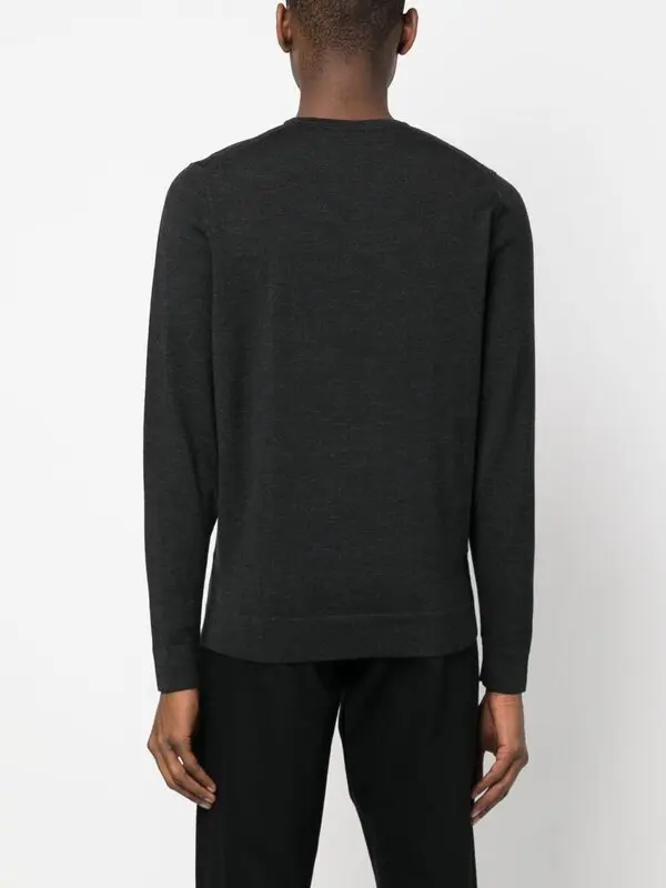 Calvin Klein Wool Crewneck Jumper - Black
