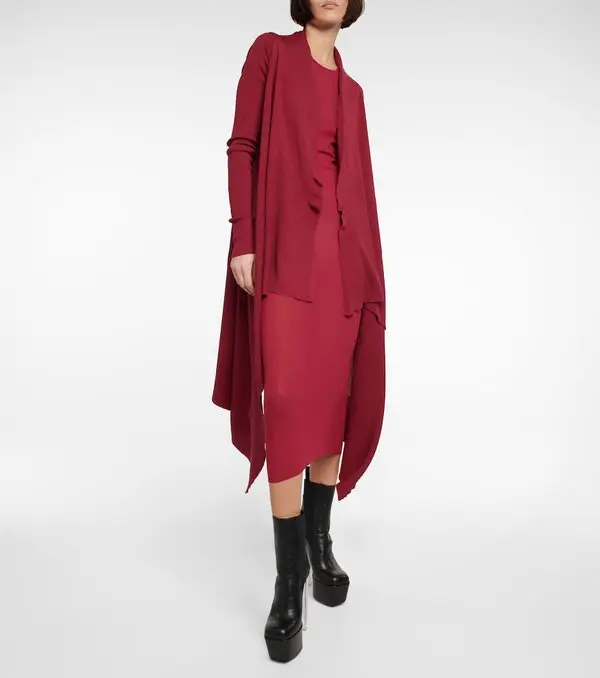 Rick Owens Printed Sheer Midi Dress