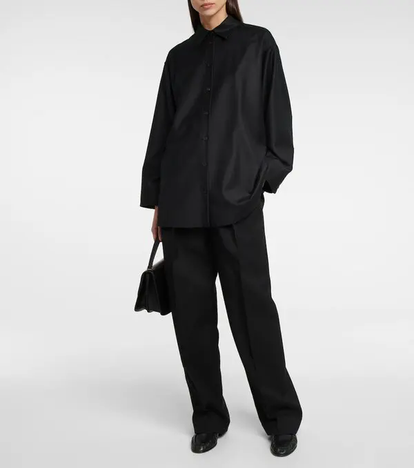 THE ROW Caroline Virgin Wool Shirt