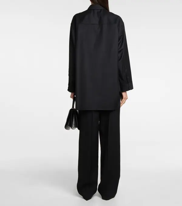THE ROW Caroline Virgin Wool Shirt