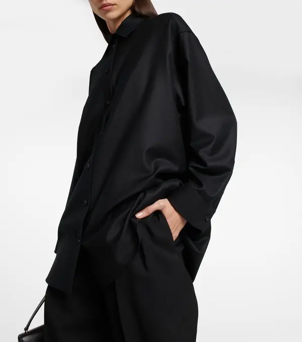 THE ROW Caroline Virgin Wool Shirt