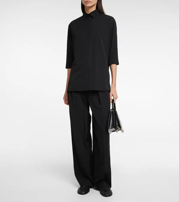 THE ROW Elada Wool-blend Shirt