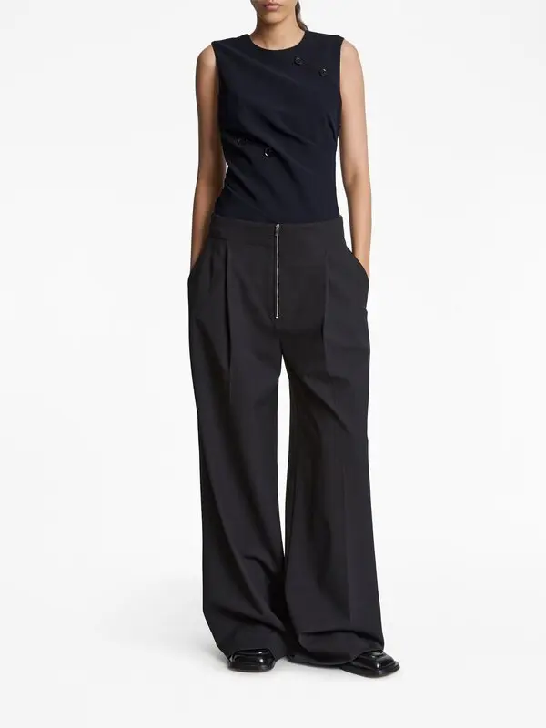 Proenza Schouler Twisted-detail Blouse - Blue