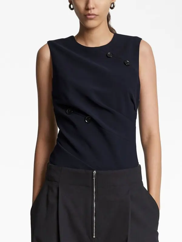 Proenza Schouler Twisted-detail Blouse - Blue