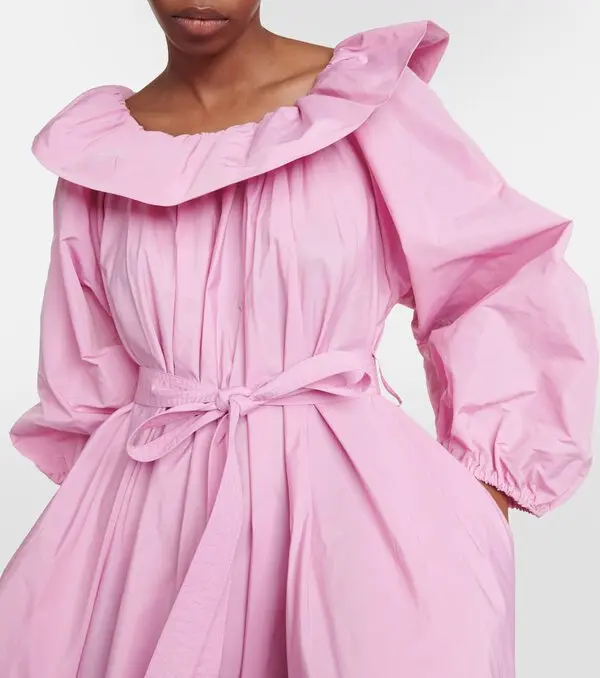 PATOU Off-shoulder Faille Maxi Dress