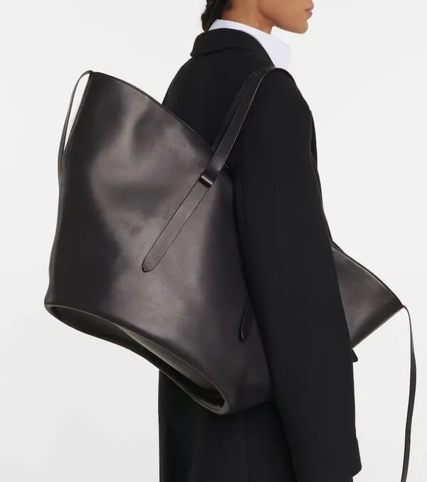 THE ROW Jasper Large Leather Tote Bag