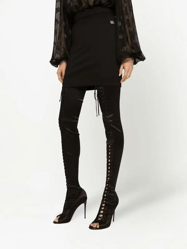 Dolce & Gabbana Milano-rib Miniskirt
