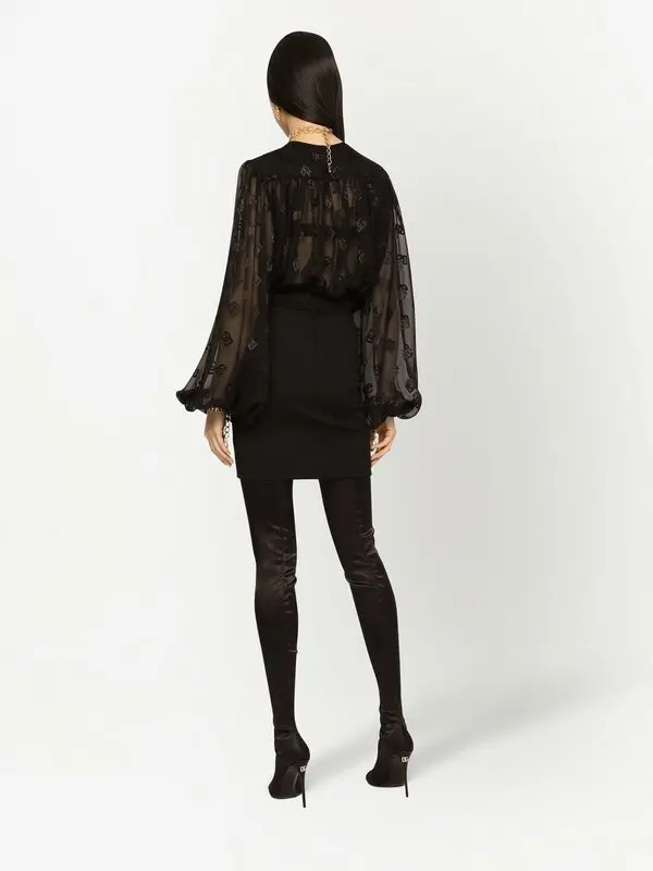 Dolce & Gabbana Milano-rib Miniskirt