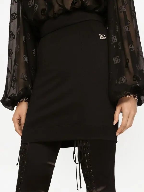 Dolce & Gabbana Milano-rib Miniskirt