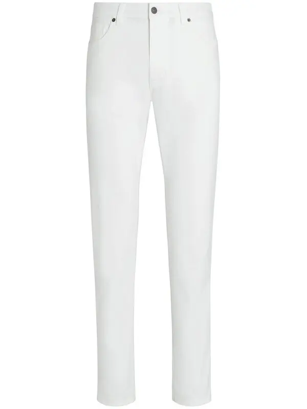 Zegna Roccia Slim-fit Jeans - White