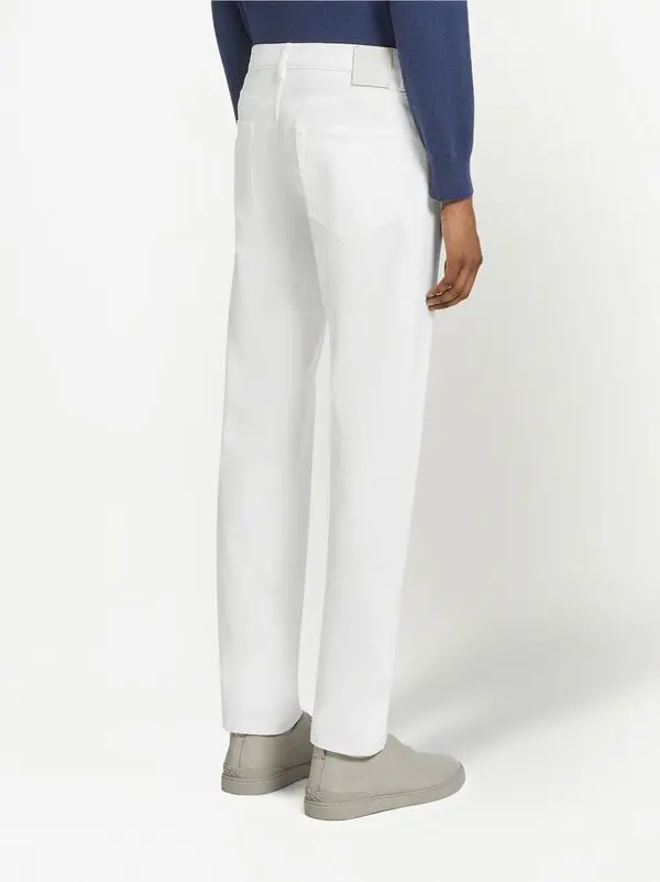 Zegna Roccia Slim-fit Jeans - White