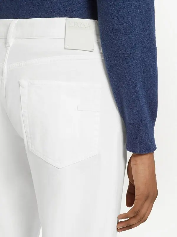 Zegna Roccia Slim-fit Jeans - White