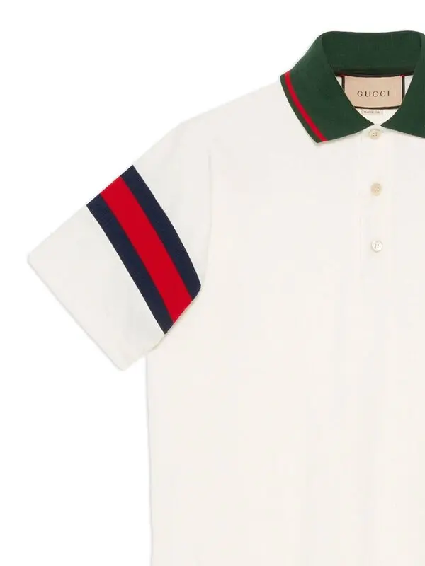 Gucci Web-tripe Jerey Polo Hirt