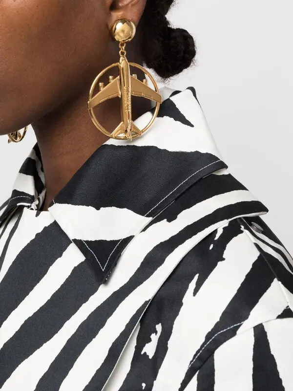 Moschino Aeroplane Drop Earrings