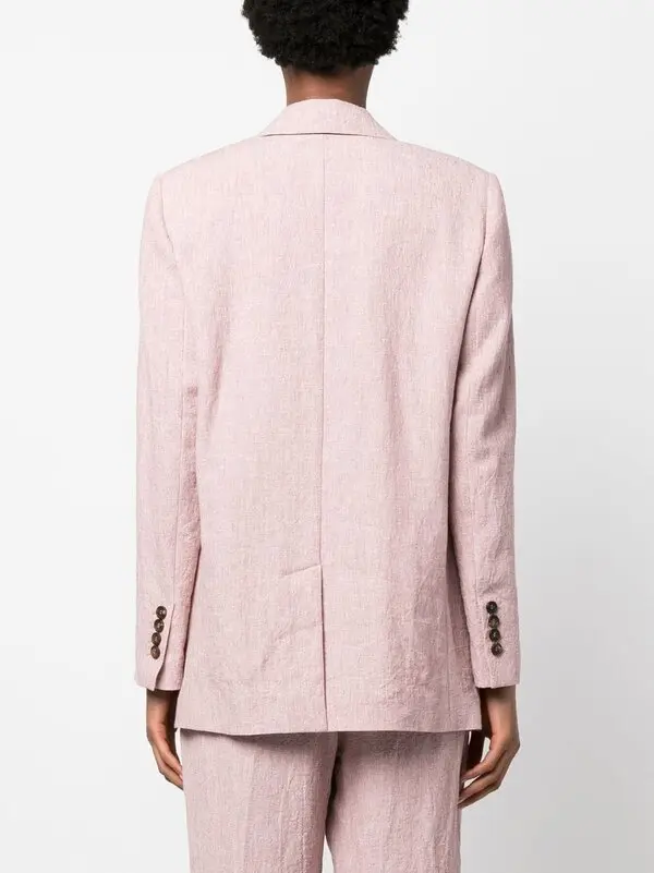 Brunello Cucinelli Double-breasted Linen Blazer