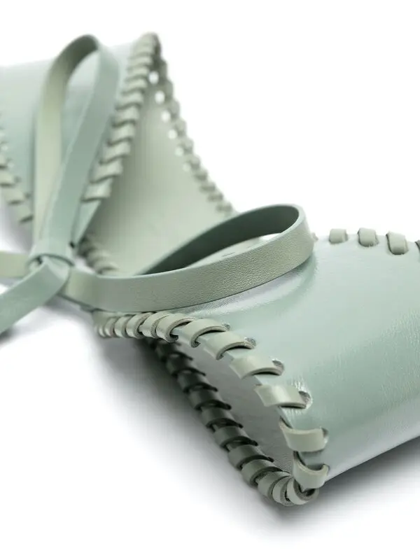TWINSET Tassel-detail Leather Sash Belt - Green