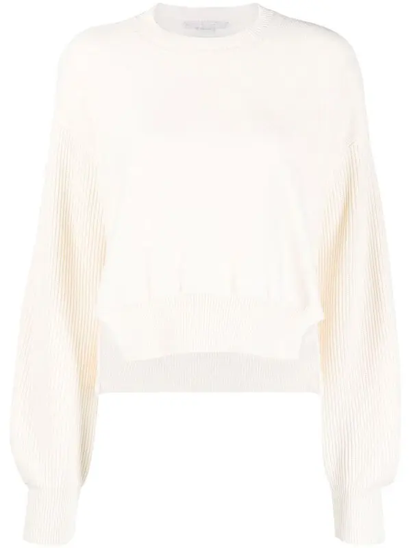Stella McCartney Logo-patch Jumper - Neutrals