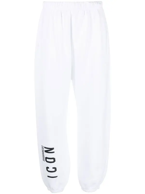 Dsquared2 Icon Logo Jersey Track Pants - White