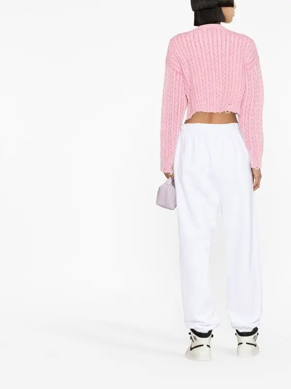 Dsquared2 Icon Logo Jersey Track Pants - White
