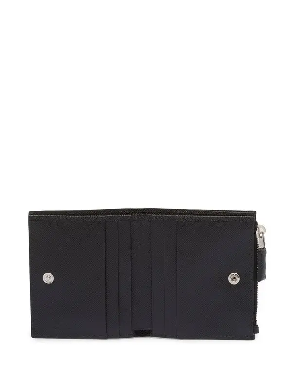 Prada Small Saffiano-leather Wallet - Black