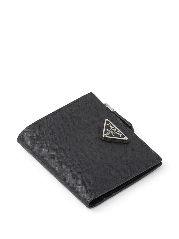 Prada Small Saffiano-leather Wallet - Black