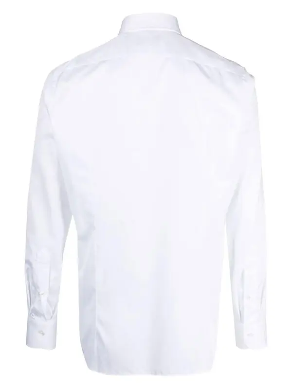 Tagliatore Cutaway-collar Cotton Shirt