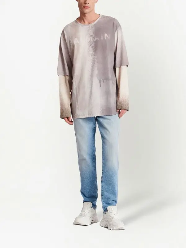 Balmain Logo-print Organic Cotton T-shirt