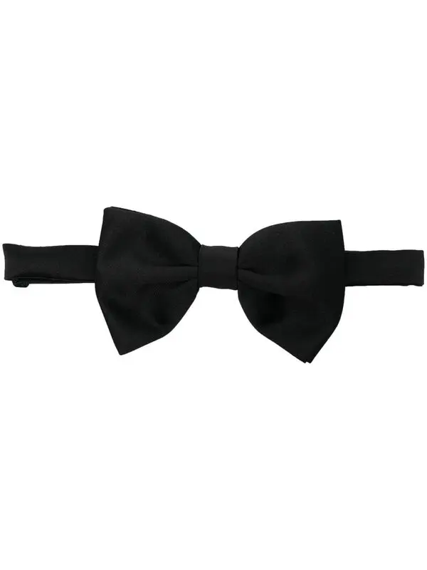 Tagliatore Clasp-fastening Bow Tie - Black