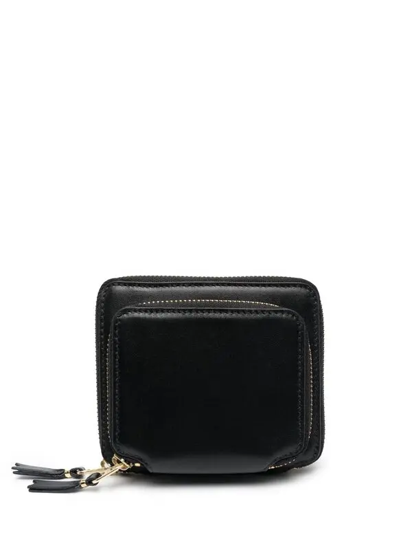 Comme Des Garçons Zipped Leather Wallet - Black