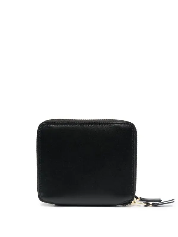 Comme Des Garçons Zipped Leather Wallet - Black