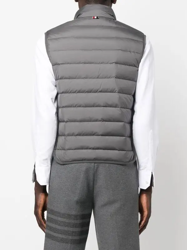 Thom Browne Down-feather Padded Gilet - Grey