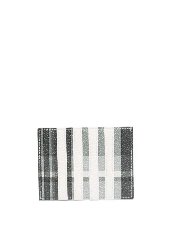 Thom Browne Check-pattern Cardholder Wallet