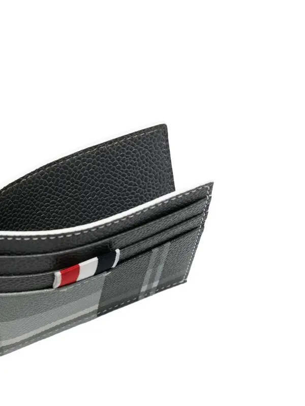 Thom Browne Check-pattern Cardholder Wallet