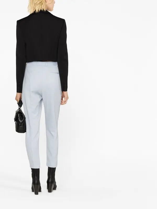 Alexander McQueen Cropped Wool Blazer