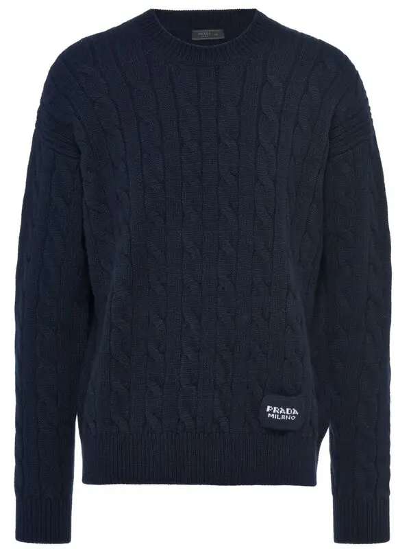 Prada Cable-knit Cashmere Sweater
