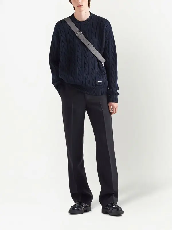 Prada Cable-knit Cashmere Sweater